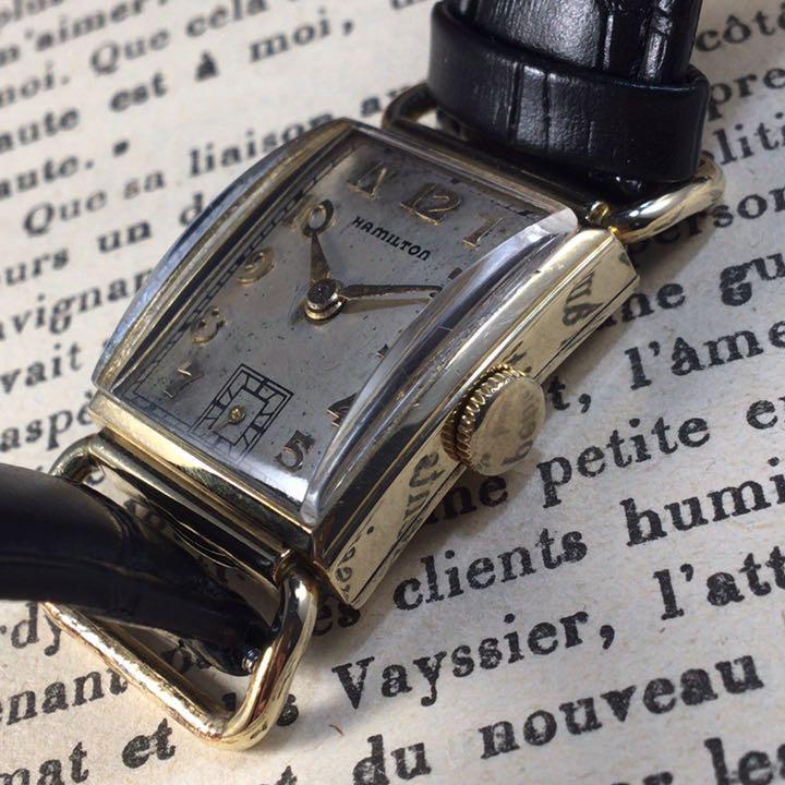 ハミルトン/HAMILTON/レクタンギュラー/10KGF/22mm/手巻き/男性 ハミルトン/HAMILTON/レクタンギュラー/10KGF/22mm/手巻き/男性