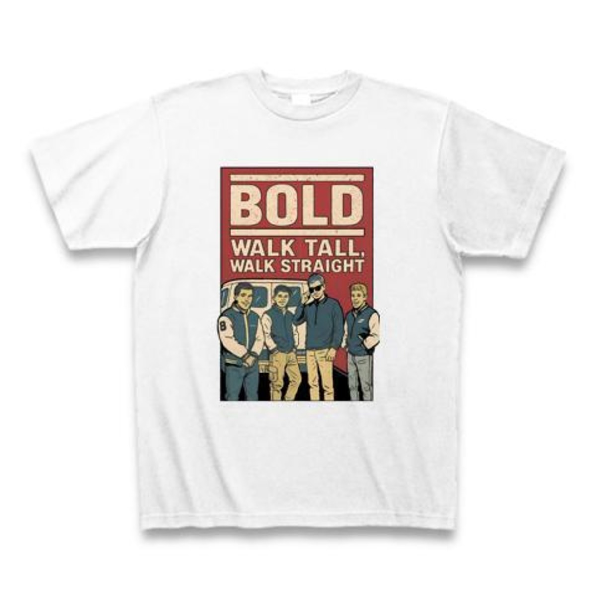 Bold Walk tall walk straight Tシャツ tee T-SHIRT | superlame distribution
