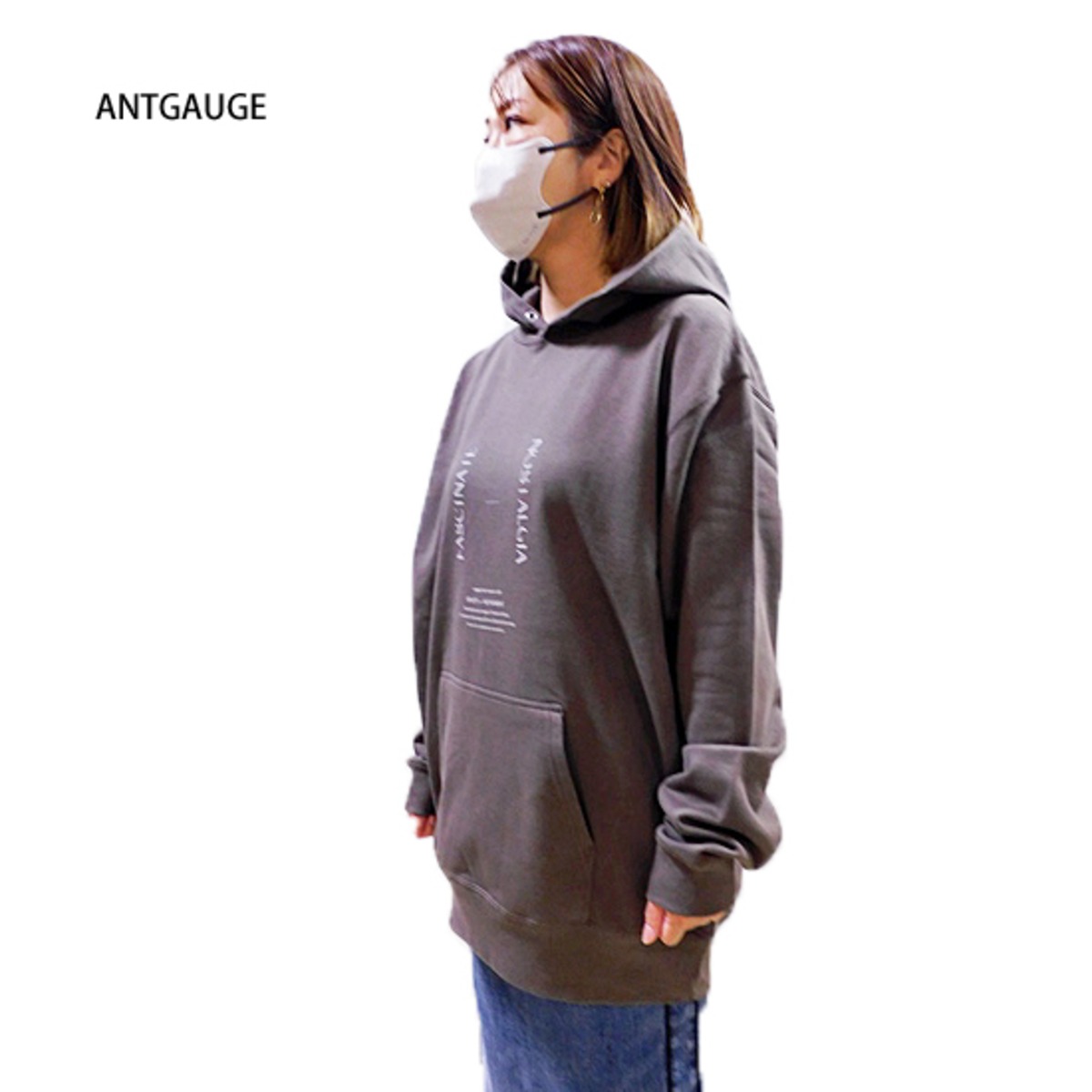 dd367 ANTGAUGEオーバーサイズプルパーカーD1152 | lmnstore