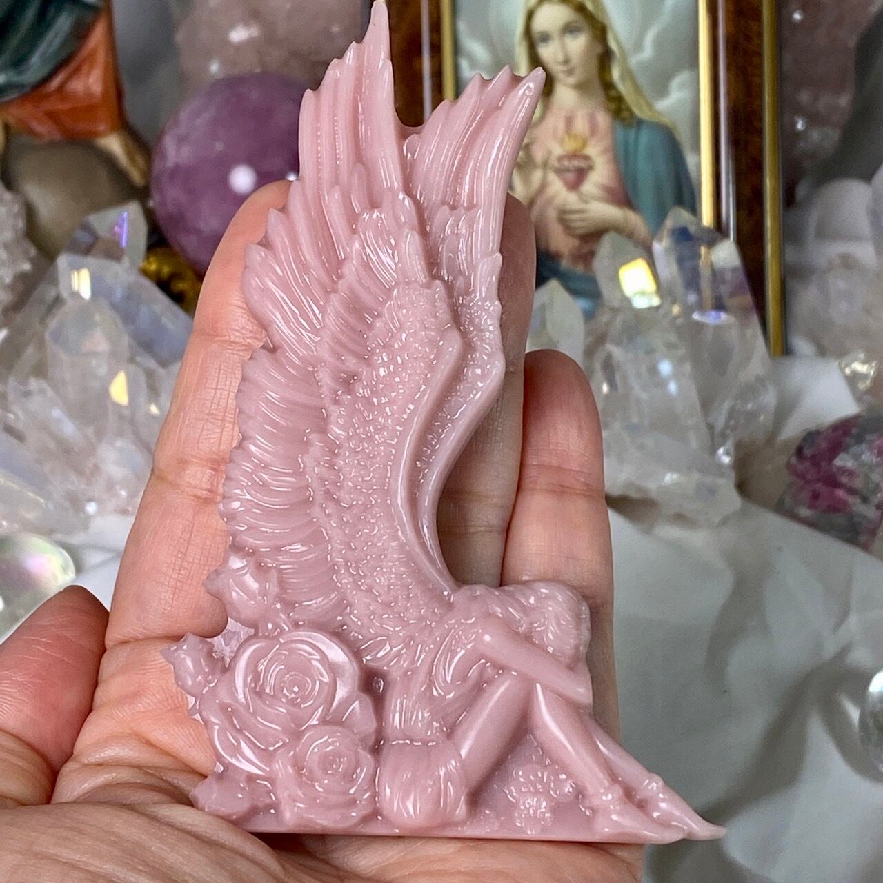 ピンクオパールのフェアリー Pink Opal Fairy AC3580 | My Stellar Crystals