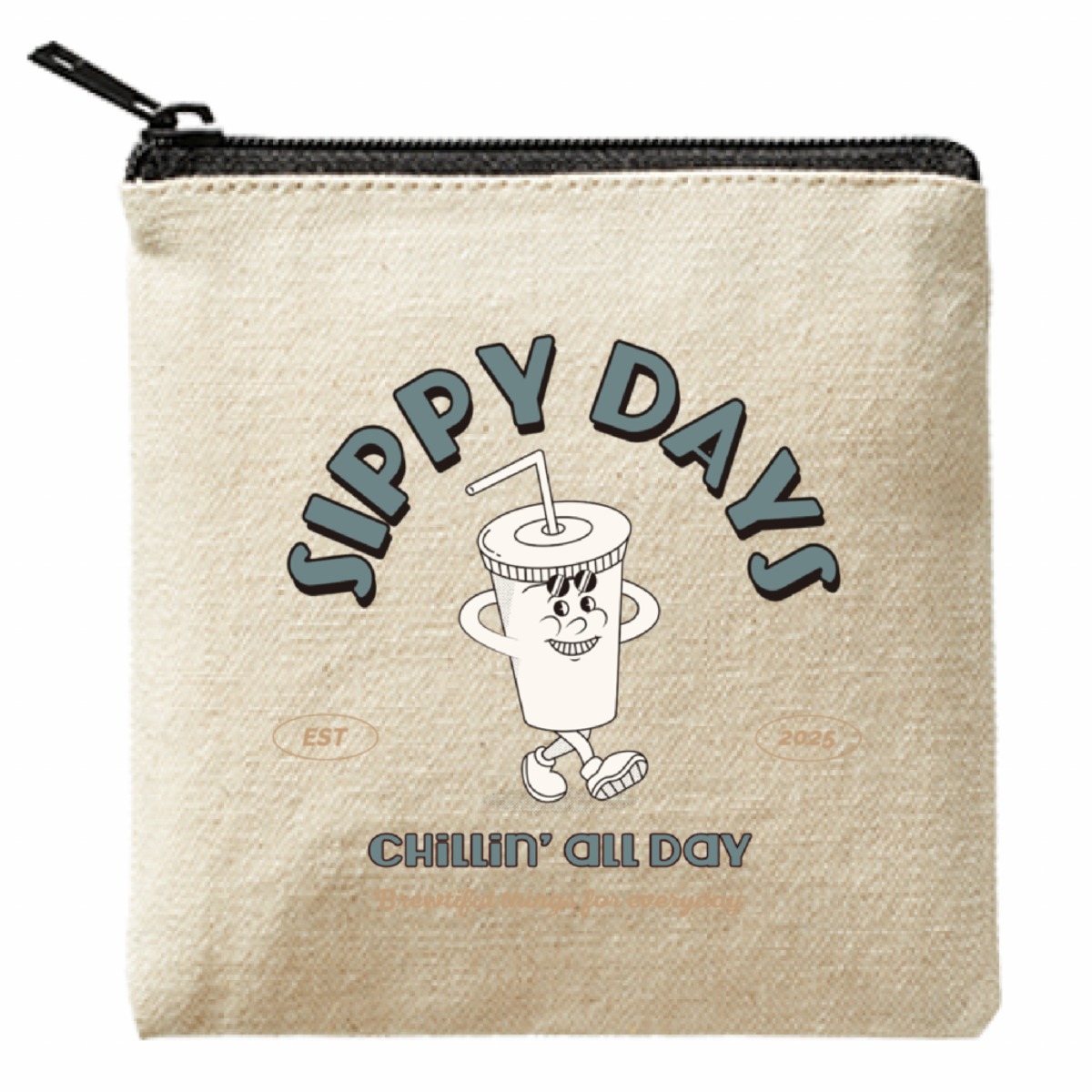 Chilly ライトキャンバスフラットポーチ(SS) | SIPPY DAYS