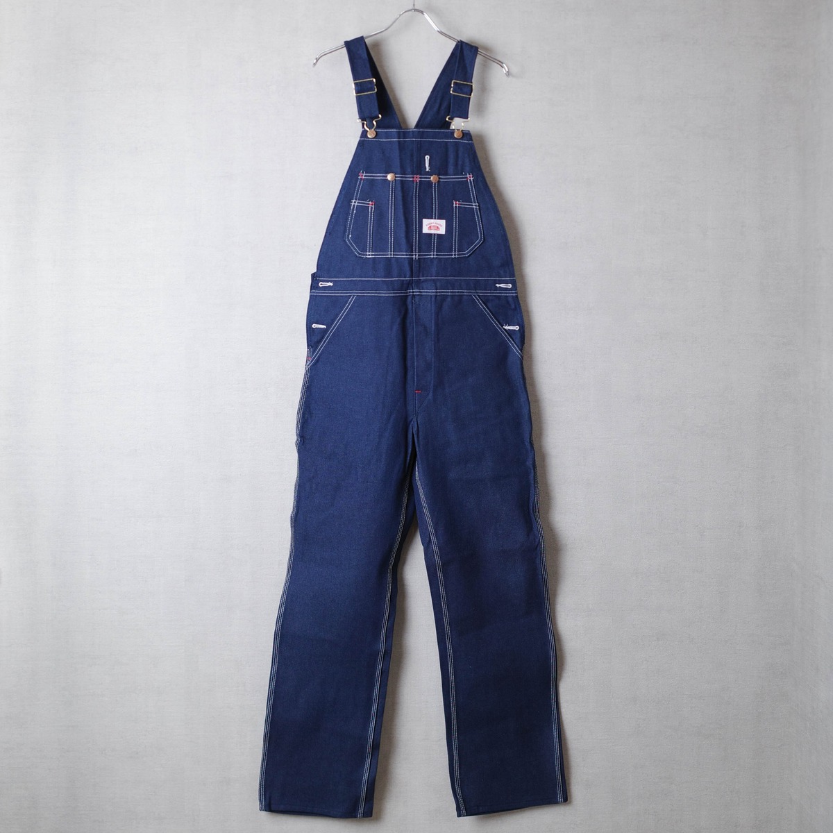[NEW] ROUND HOUSE CLASSIC BLUE DENIM BIB OVERALLS RH966 | double