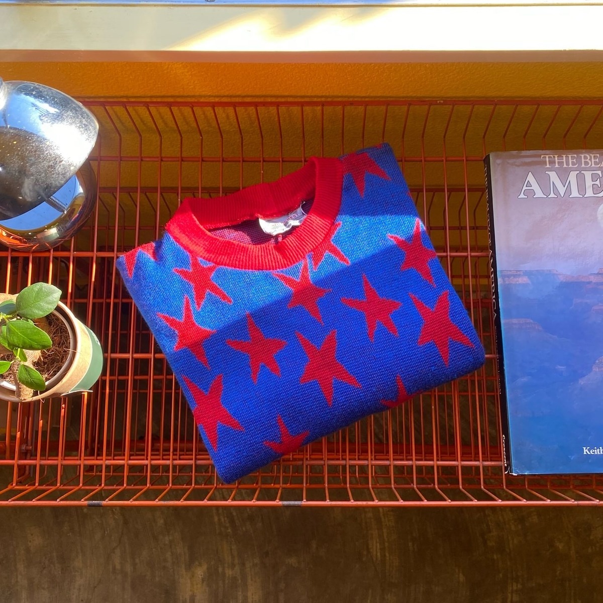 70s~ WILDCREST star pattern sweater | MOON