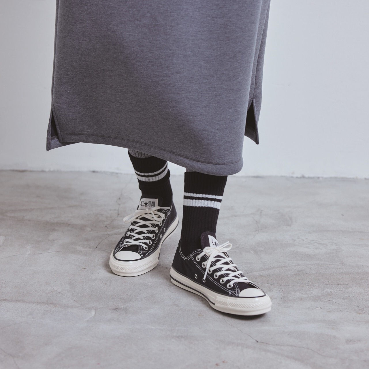 tus+ T003 3MIX COLOR PACK SOCKS 3ミックス カラー パック ソックス 靴下 (レディース) | tus+