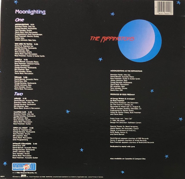 The Rippingtons ‎/ Moonlighting | FISH FOR RECORDS
