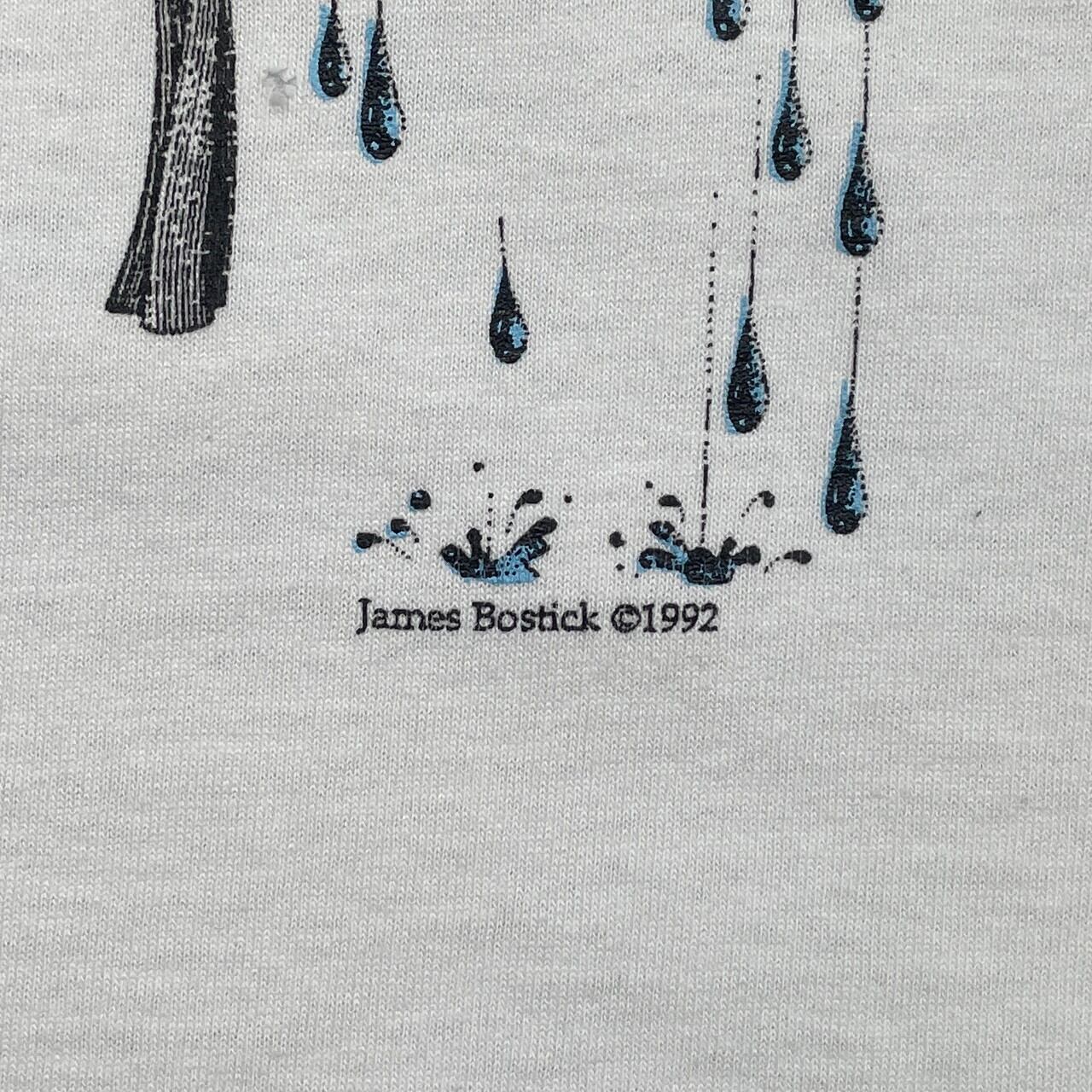 90年代 USA製 C.A.U.S.E. James Bostick メッセージ アート Tシャツ メンズL 古着 90s シングルステッチ ...