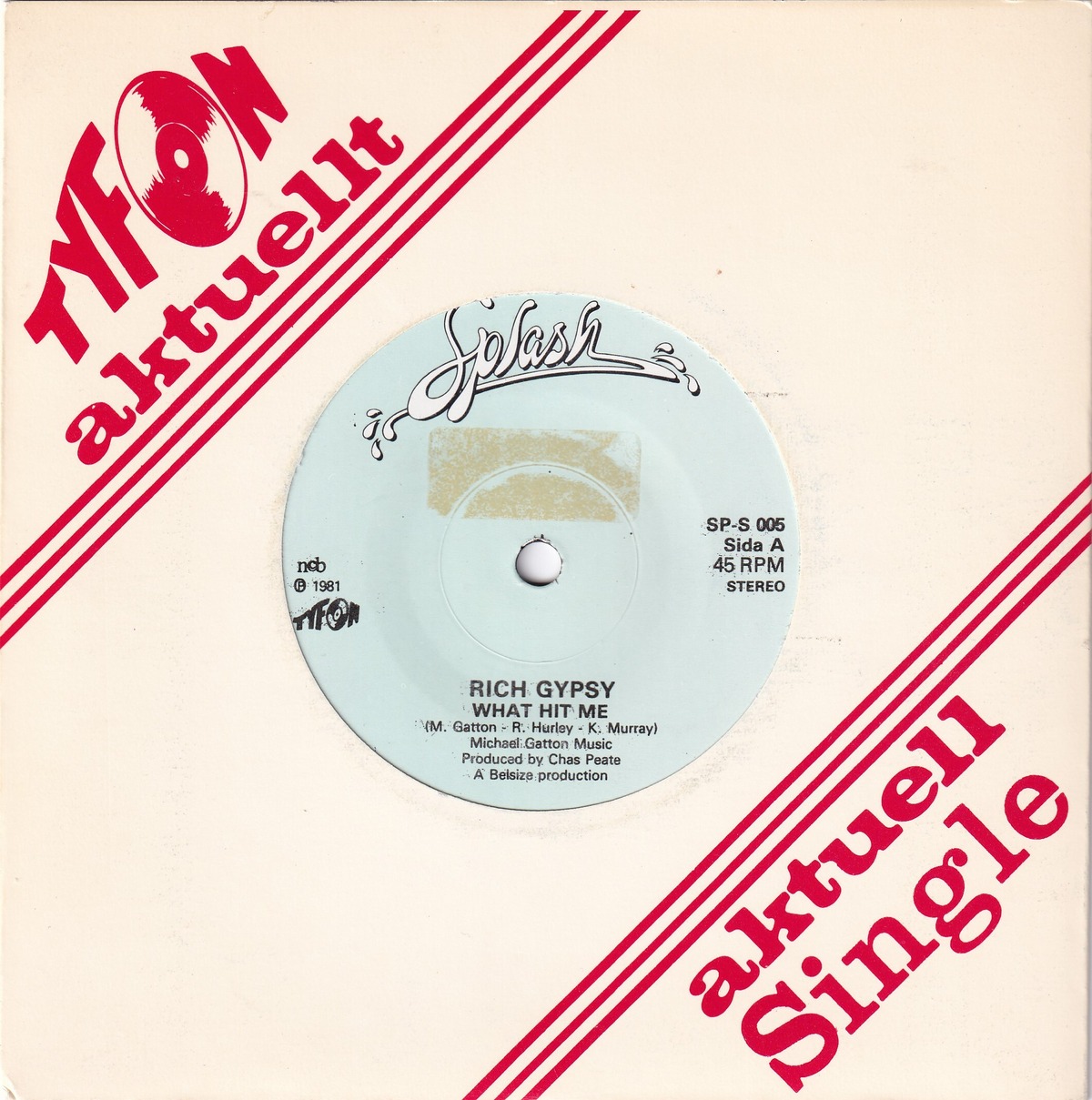 RICH GYPSY - What Hit Me 7" | urban enemy