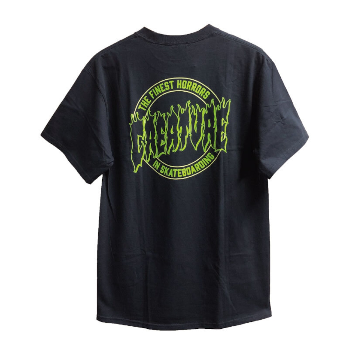 CREATURE クリーチャー Tシャツ フレイムロゴ サークルロゴ プリント グラフィック USモデル | CHIKI CHIKI ベイス店