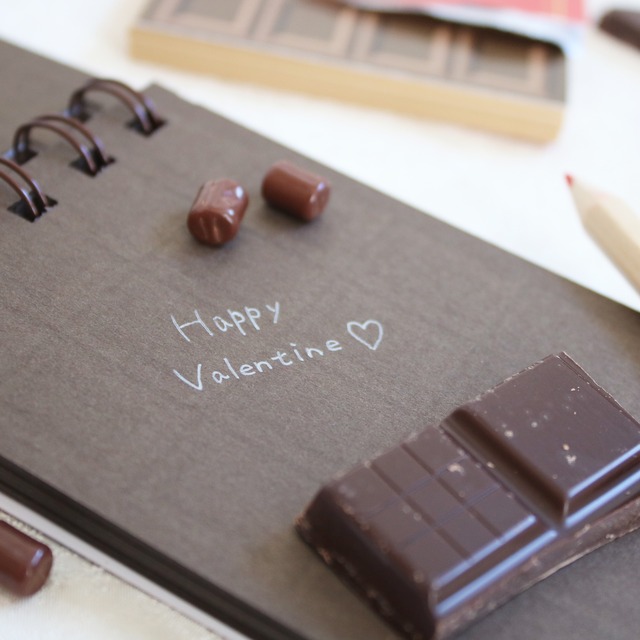 紙グルメメモ帳 チョコレート (BLACK CHOCOLATE)｜スマホサイズ＋A7変形サイズセット | kamitopia