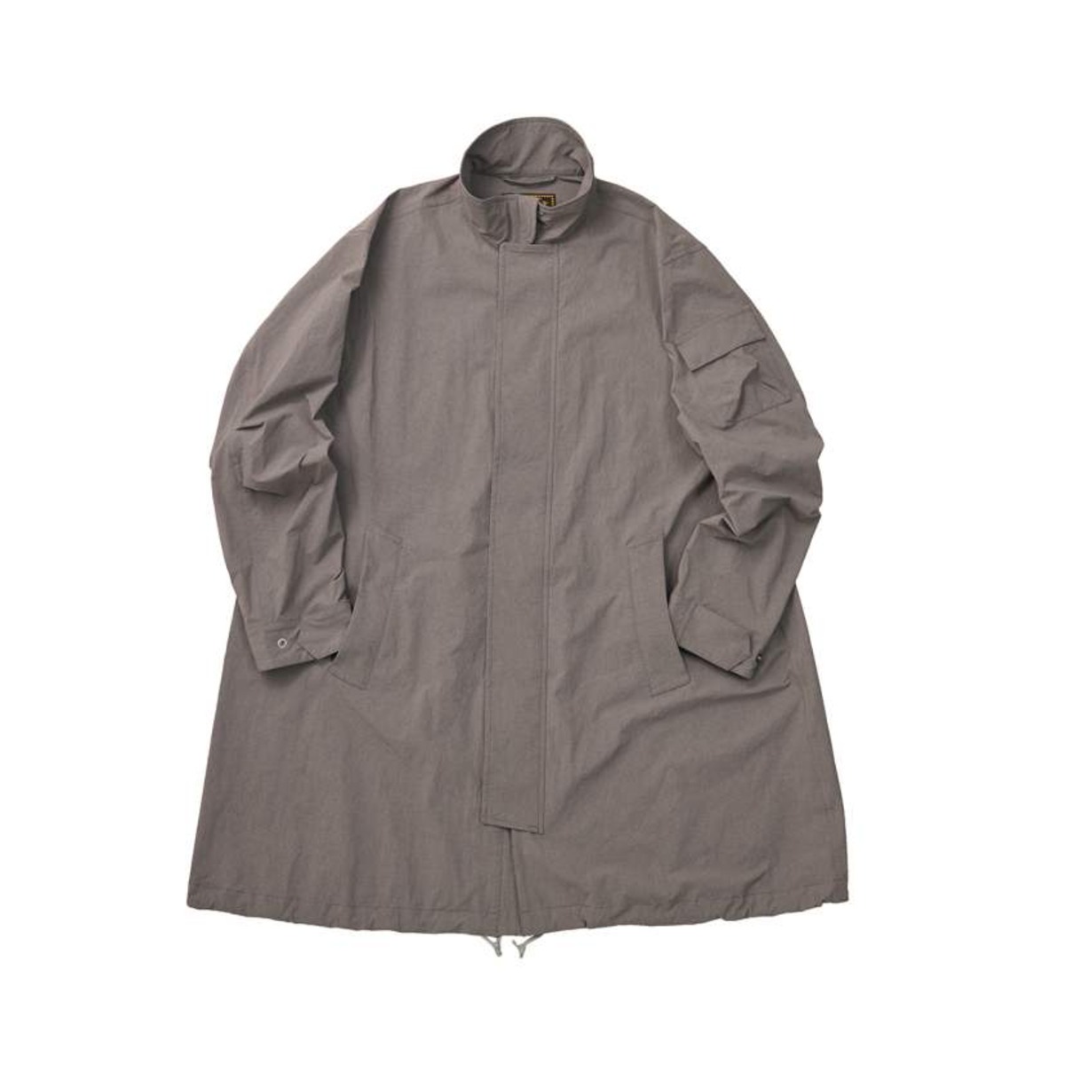 CORDURA NYLON STAND COAT / コーデュラナイロンスタンドコート (BEIGE) | KICS DOCUMENT ...