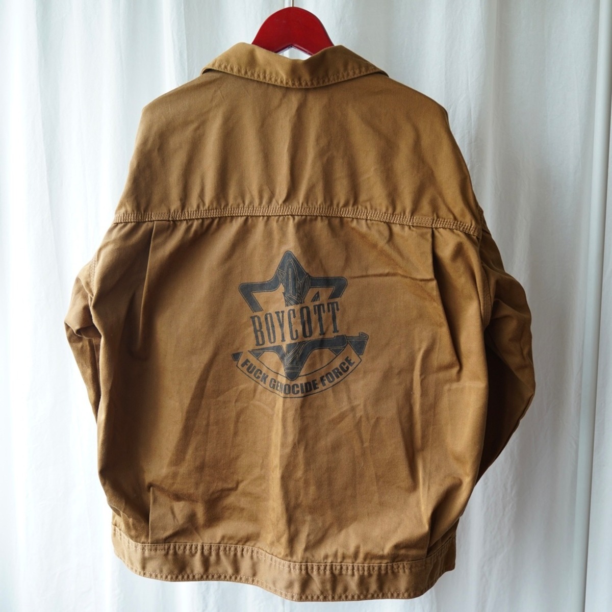 IDF-BOYCOTT Work Jacket メンズS ブラウン | dannyjin base