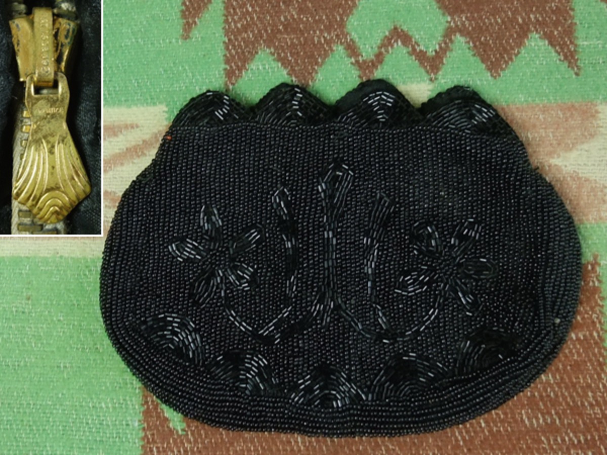 30s Beaded Purse w/Prentice Zipper | Wonder Wear ヴィンテージ古着ネットショップ