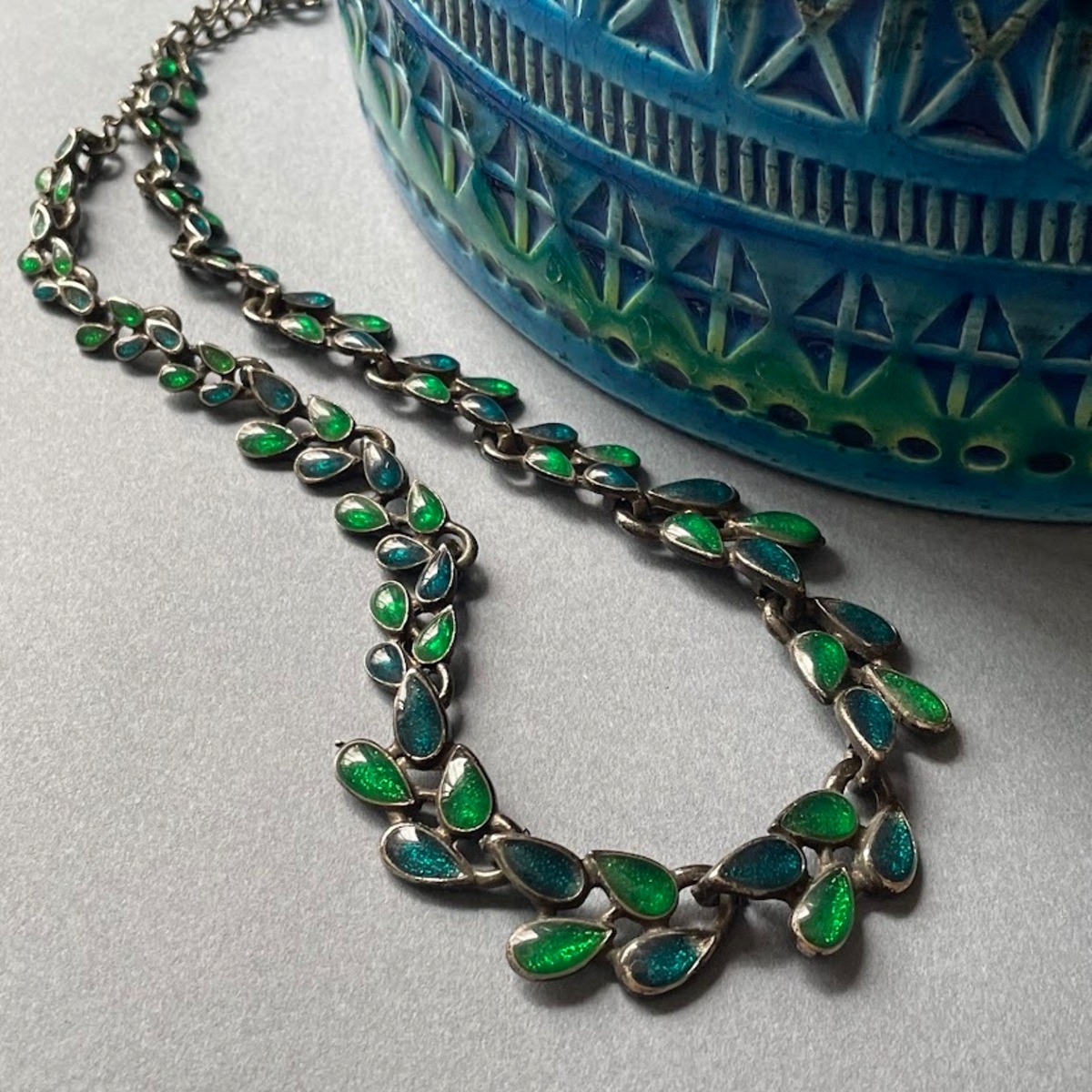 リーフ グリーン ネックレス 《N-0383》 | ModernLoop ユーズドアクセサリー専門店