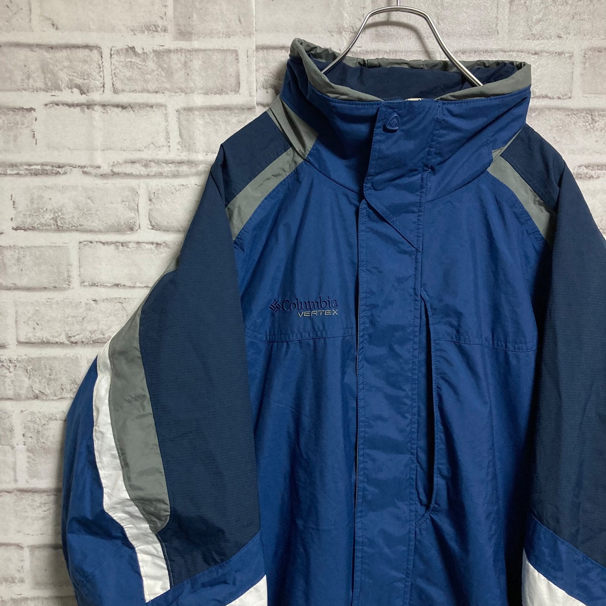 【Columbia】”VERTEX” Nylon Jacket L USA規格 コロンビア ナイロンジャケット フード付 マウンテンパーカー ...