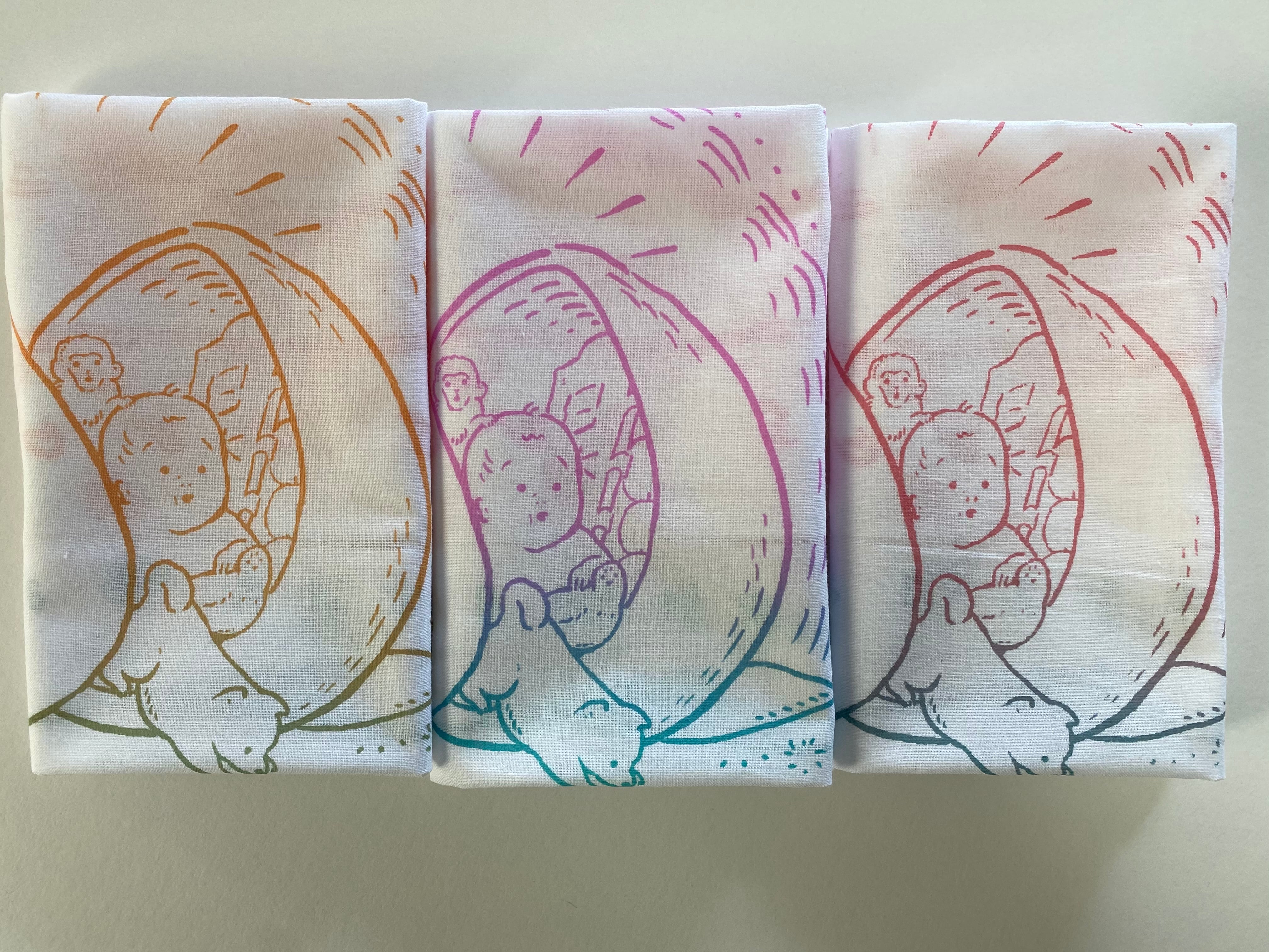 しげるまつげ手ぬぐい「MOMOTARO SET」 | 手ぬぐいと雑貨 しげるまつげ商店