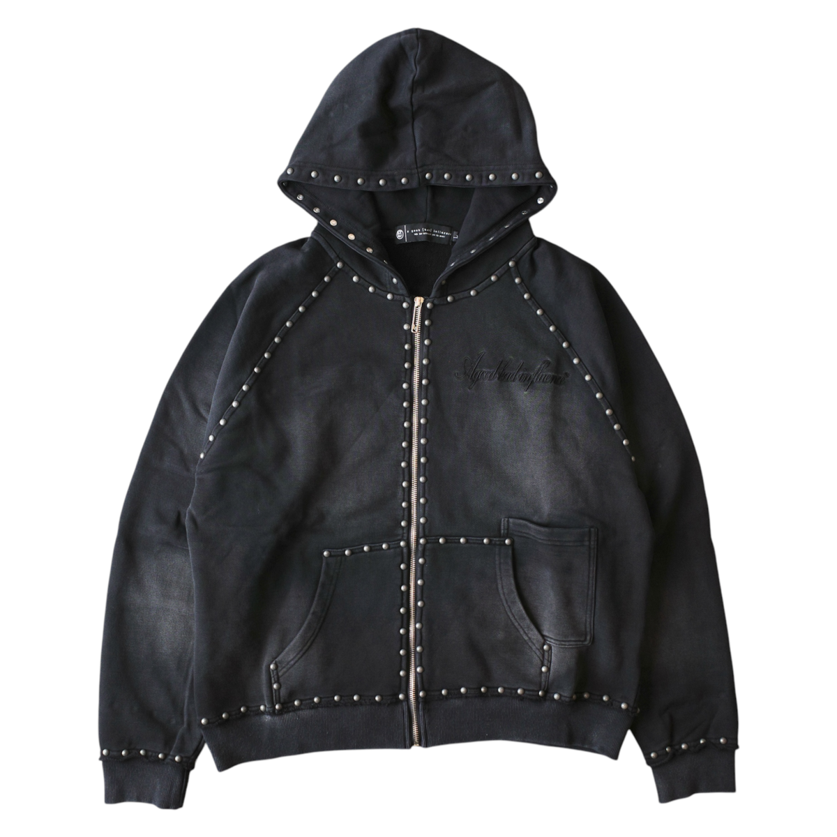 【A Good Bad Influence】ORIGINAL STUDSED HOODIE / BLACK | PARX.【ストリートセレクト ...