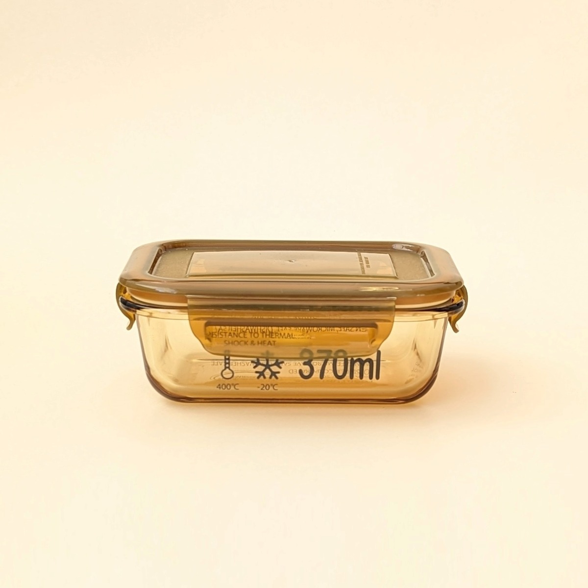 HEAT-RESISTANT FOOD CONTAINER RECTANGLE - 370ml | BamBooks the Heritage