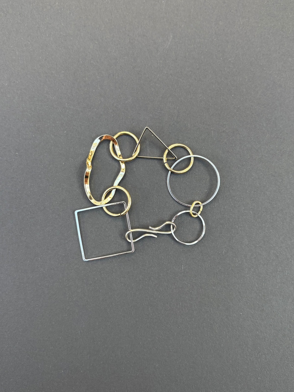 geometry bracelet silver×gold | RAN ARE