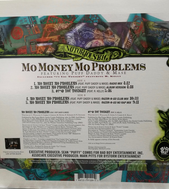 【12inch】The Notorious B.I.G. Featuring Puff Daddy & Mase / Mo Money Mo ...