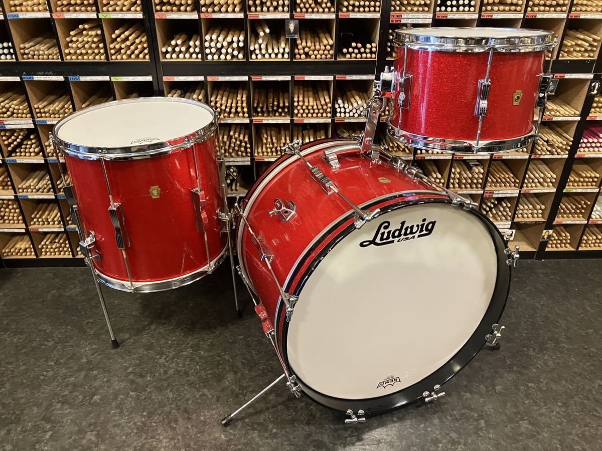 [Vintage]LUDWIG 60’s Club Date Drum Set 20BD 12TT 14FT / セミハードケース付き | DRUM SHOP ACT