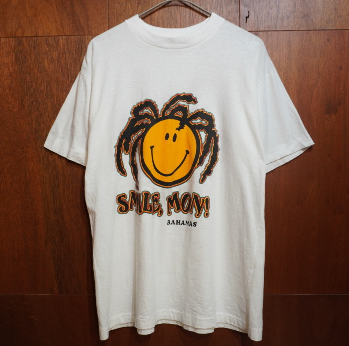 90s DORSET TEE’S “SMILE MON!” プリントTシャツ | 横浜｜石川町｜古着屋 sheol