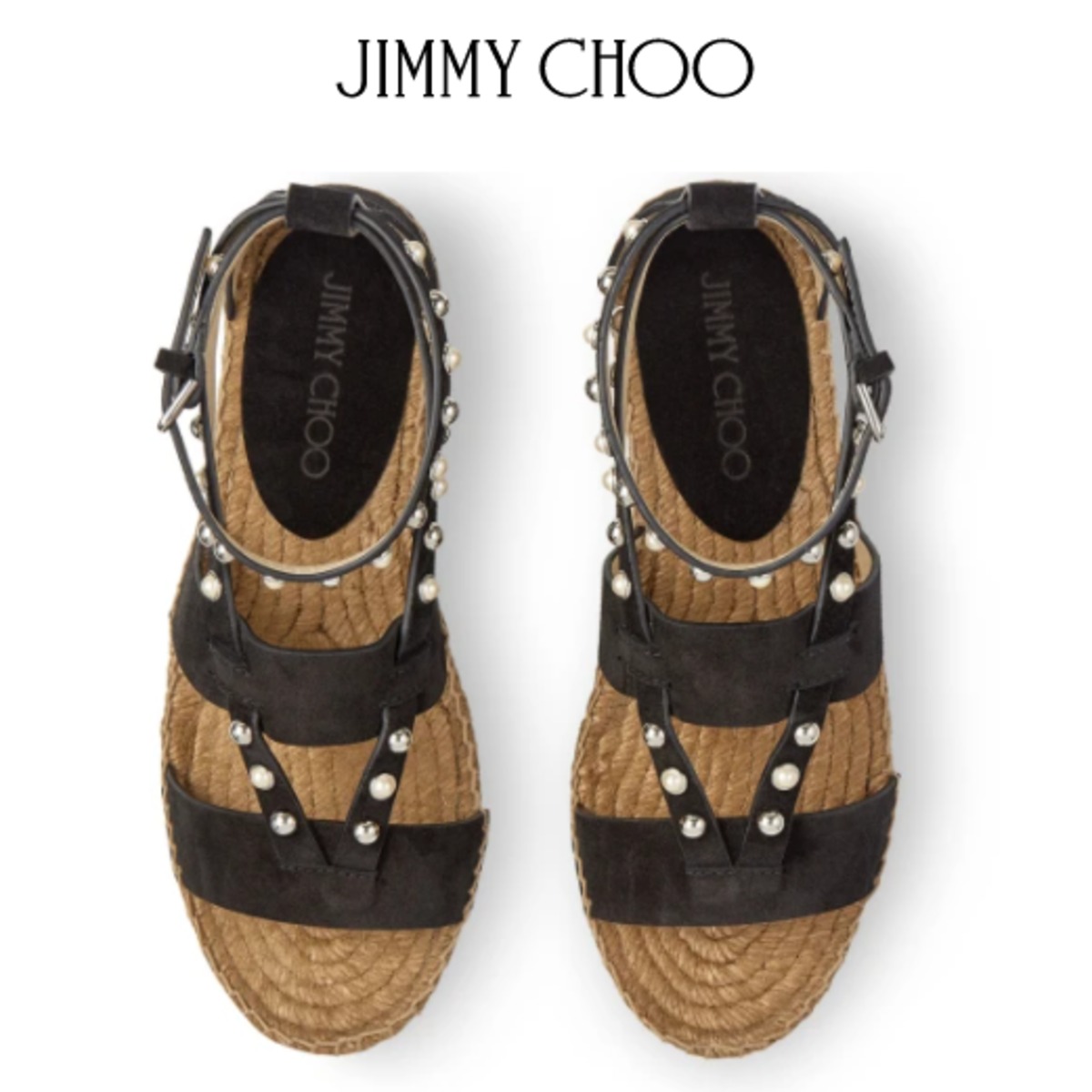 【Jimmy Choo】 DENISE FLAT エスパドリーユ サンダル | CELEV