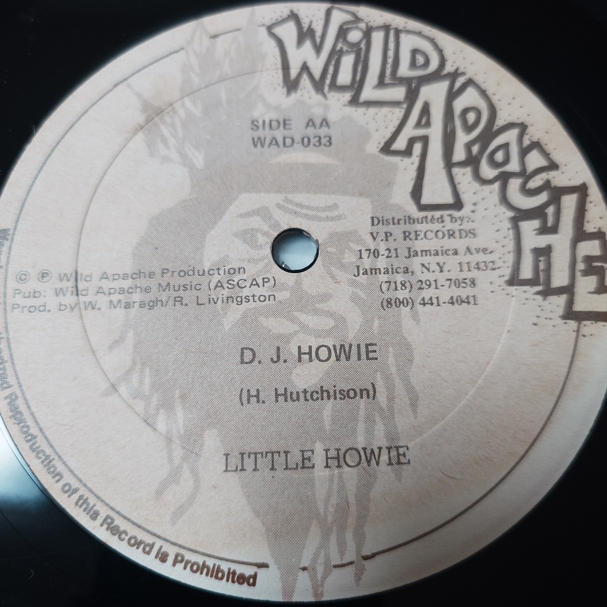 Little Howie - D.J. Howie / Working Time // Wild Apache 12inch ...