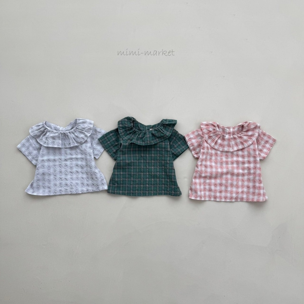 【mimi market】mond checkered blouse | Linola...