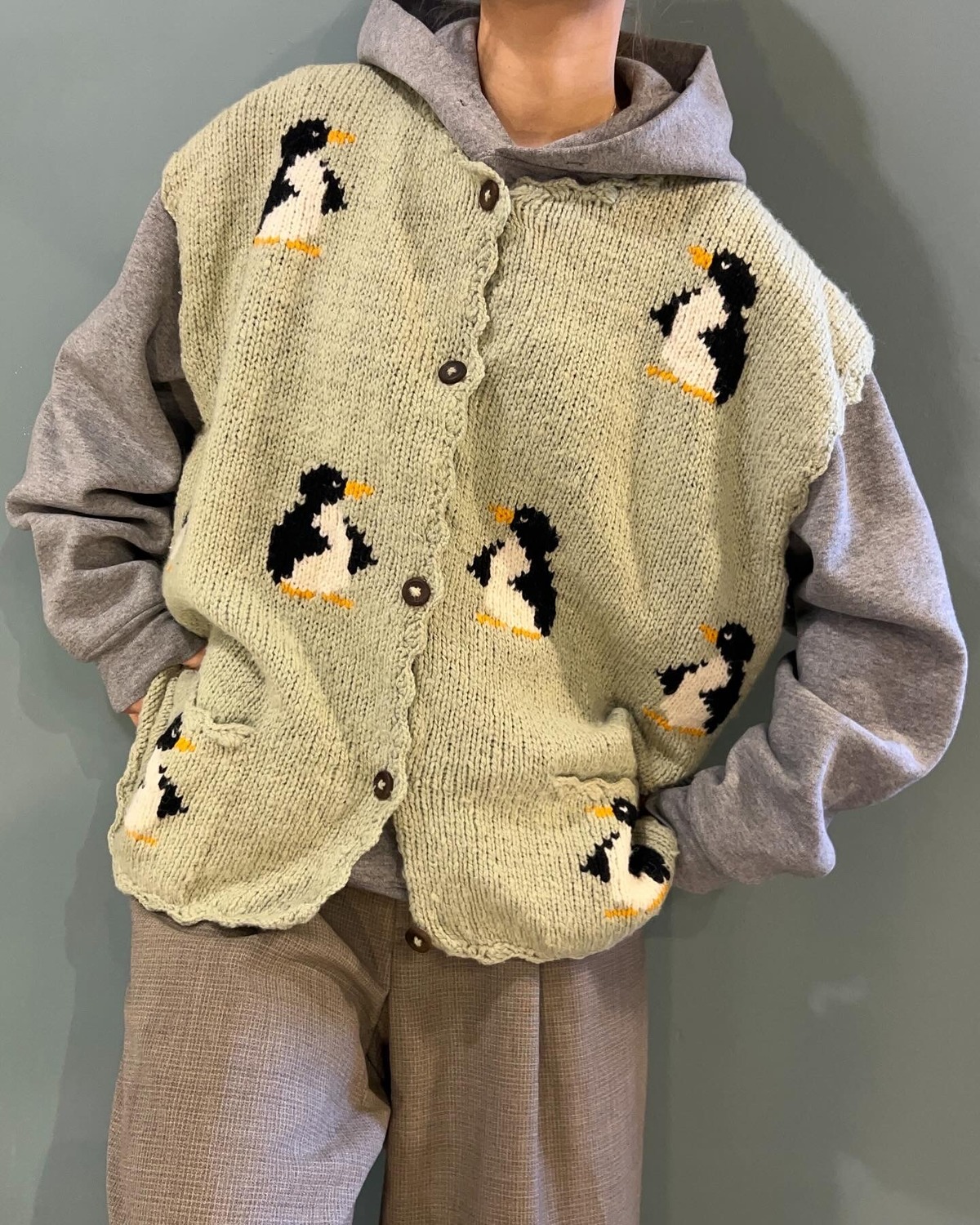 penguin knit vest | POGO