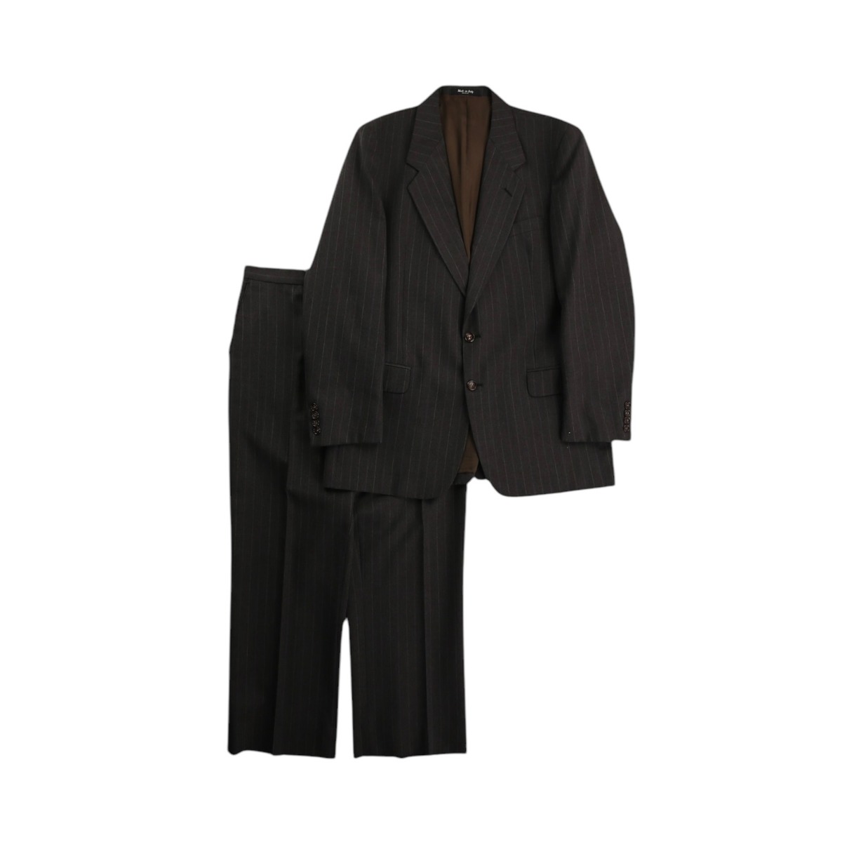 【OTSU】1990's stripe design 2-piece suits set up made in ITALY -11733- | cv