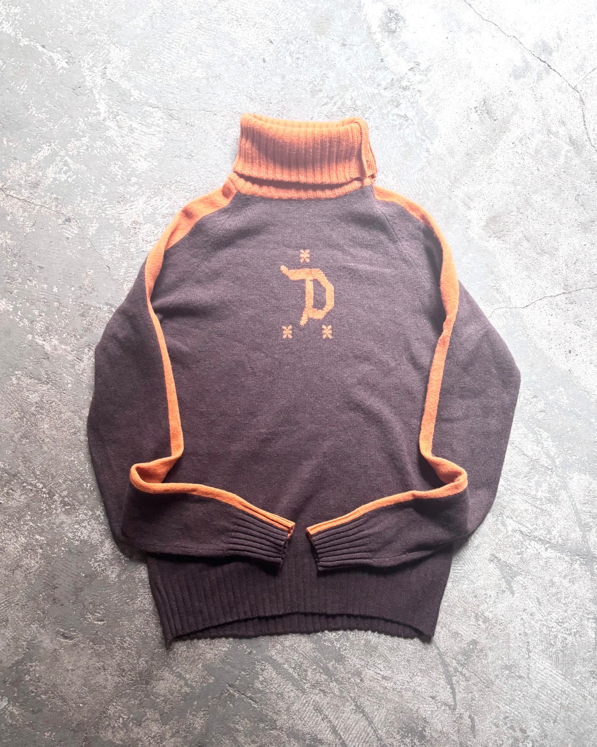 【00s DIESEL】design turtleneck knit | used.memento