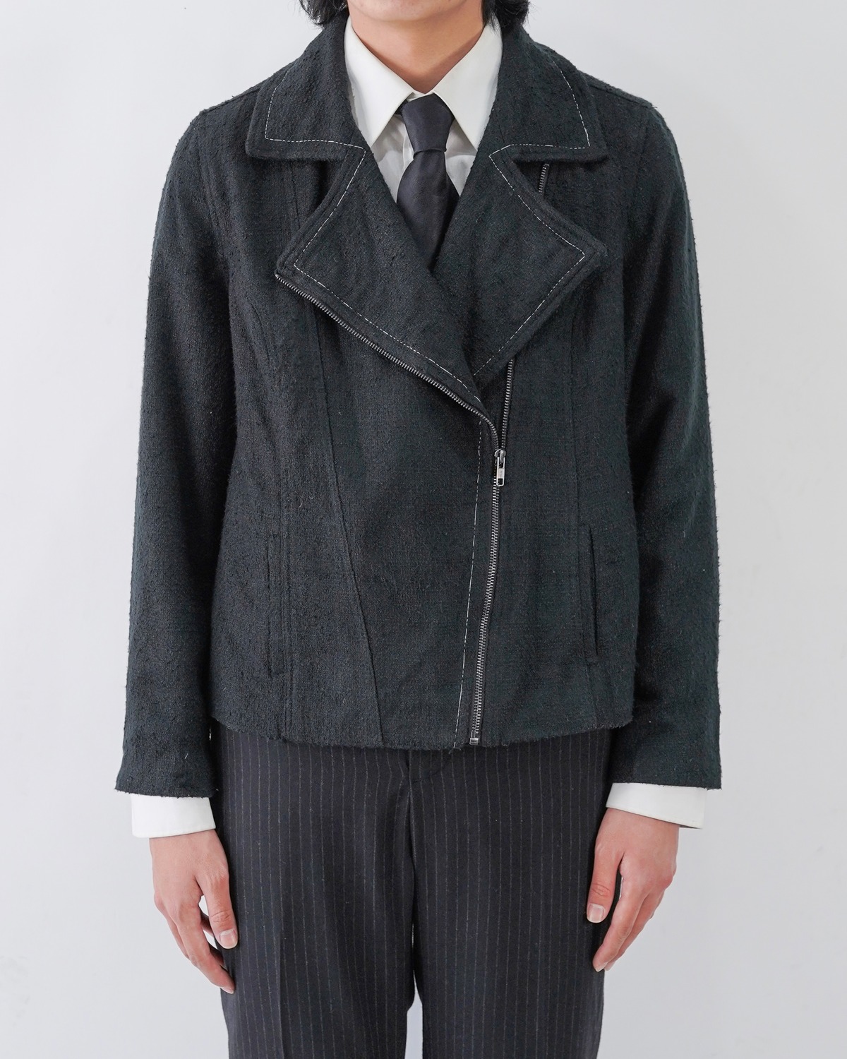 90s zip stitched jacket | Hype