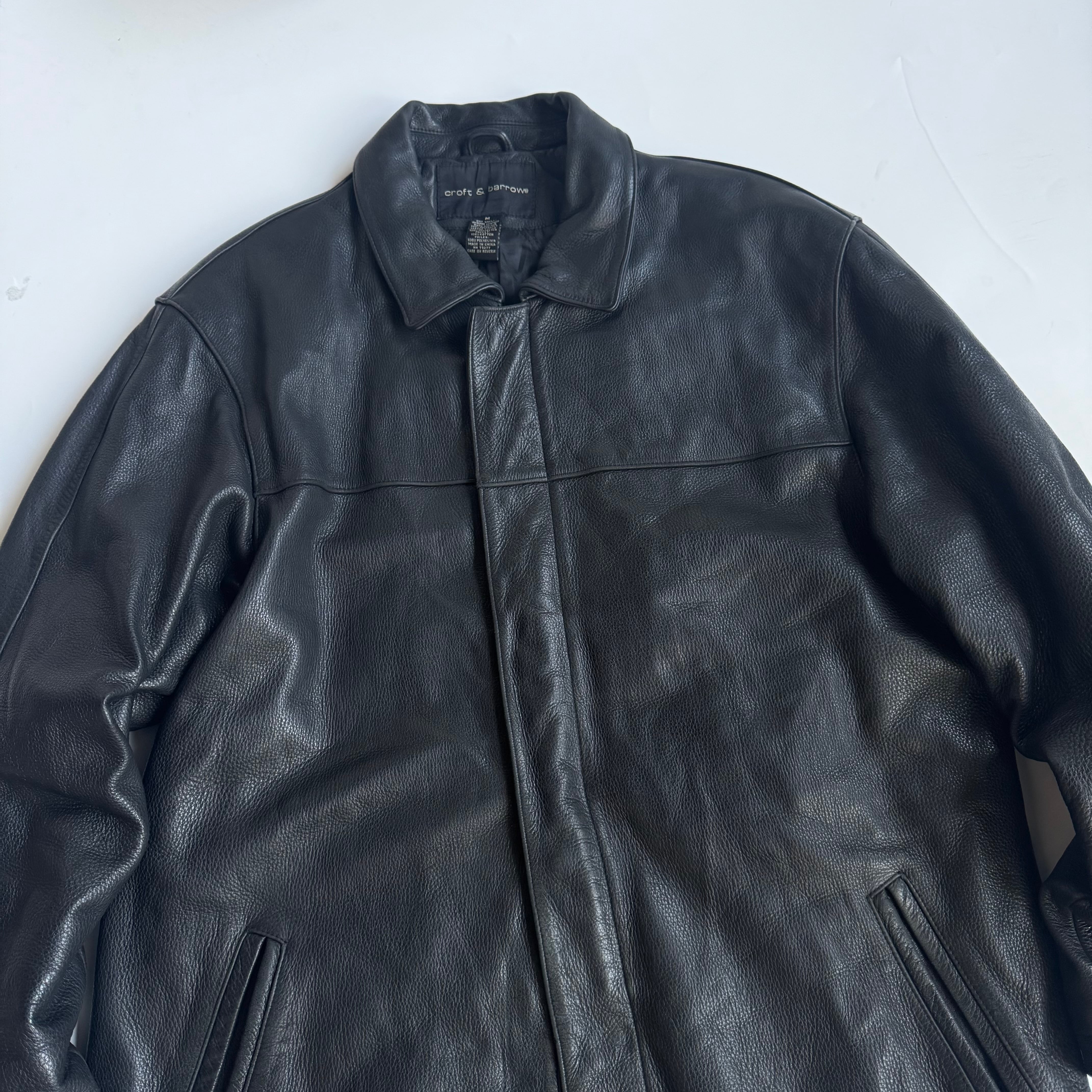 croft&barrow leather coat | ON THE HILL