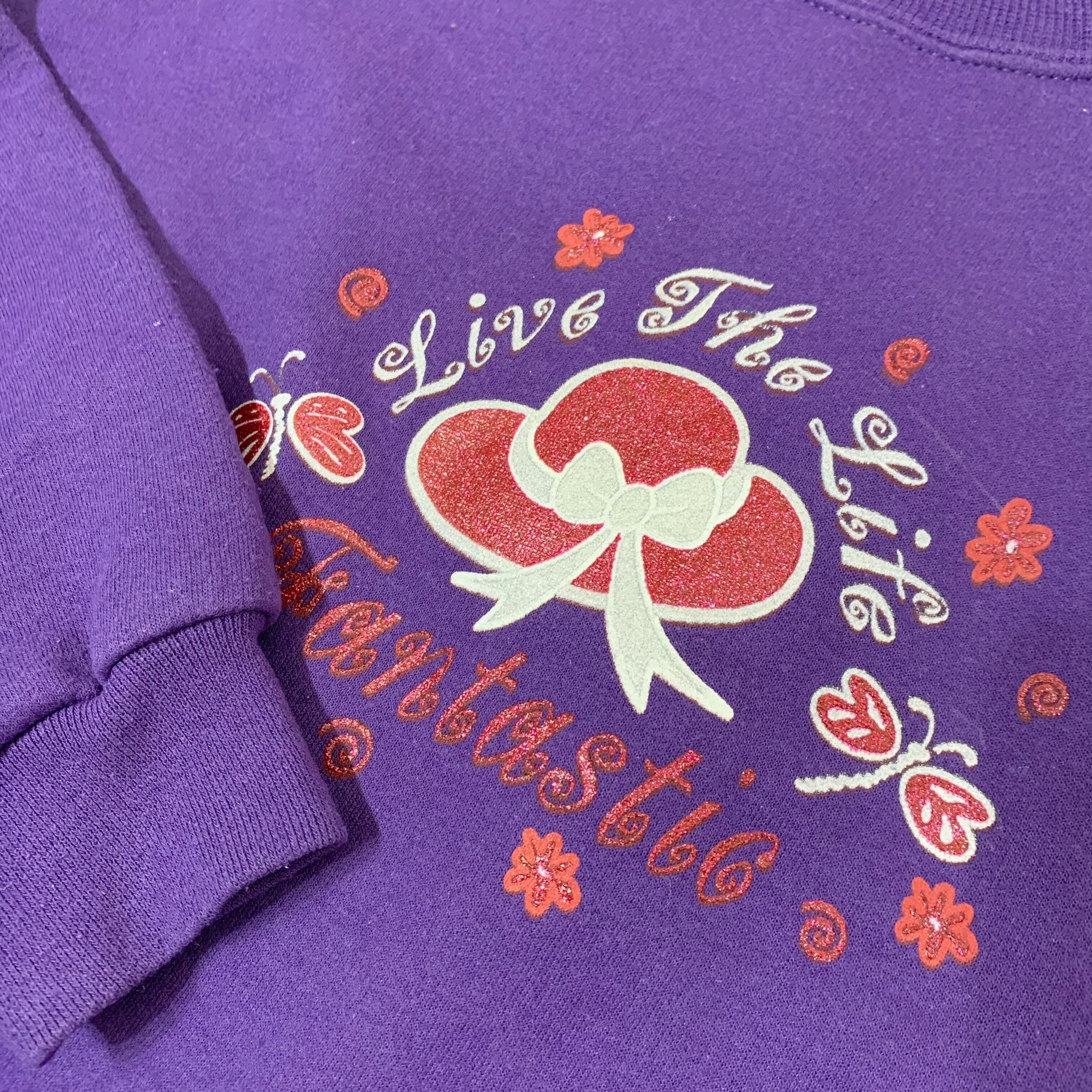 【MADE in USA】ENDLESS DESIGNS Girly Print Sweatshirt | soravintage