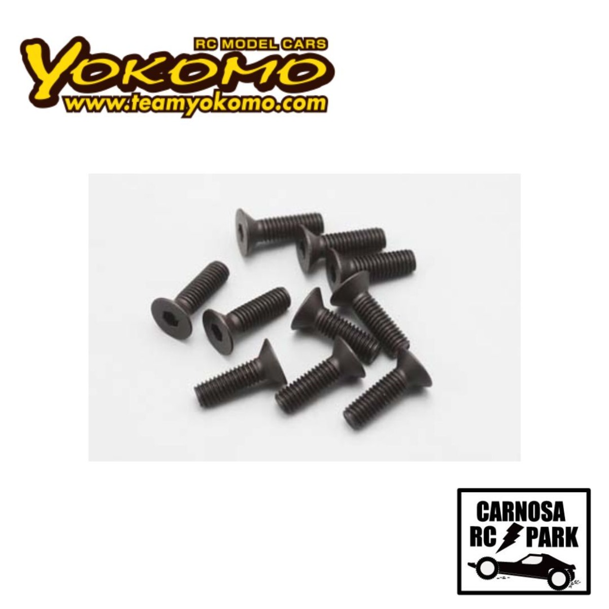 【YOKOMO ヨコモ】M3x10 皿ソケットスクリュー 10本入[ZC-F310A] | CARNOSA RC SHOP