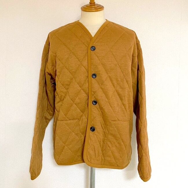 Slab Padding Quilt Cardigan Camel | Pay ID