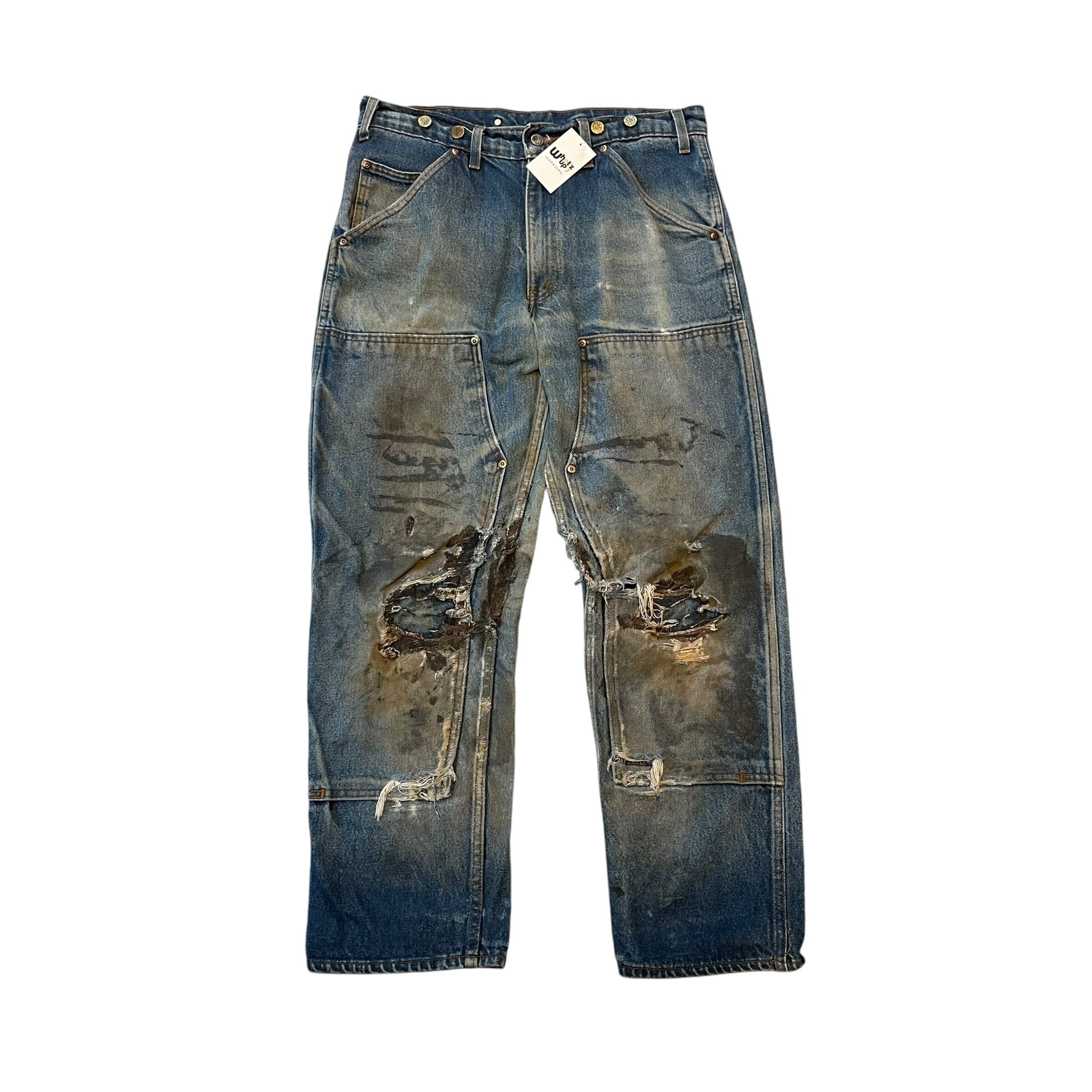 1990s WILD ASS double knee denim work pant ① | What'z up 1990s WILD ASS double knee denim work pant ① | What'z up