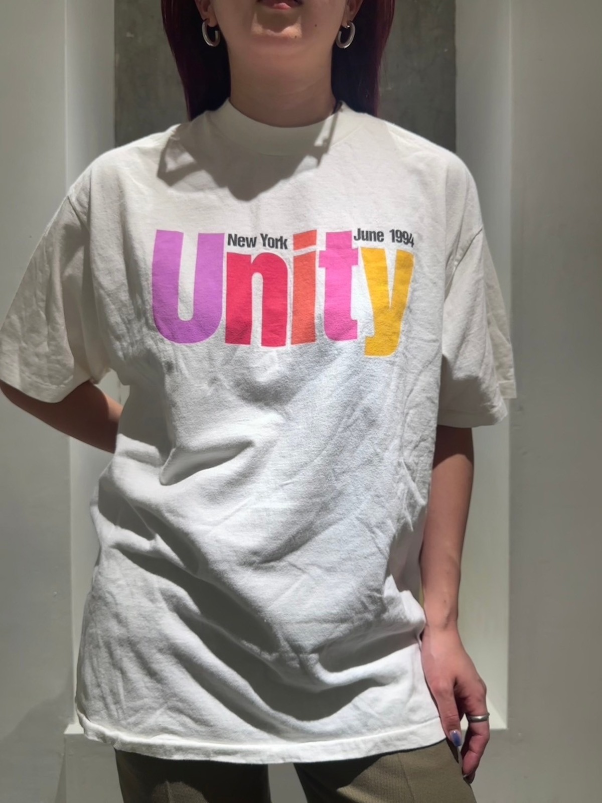 90's vintage tee 1994 newyork unity | atsurae vintage