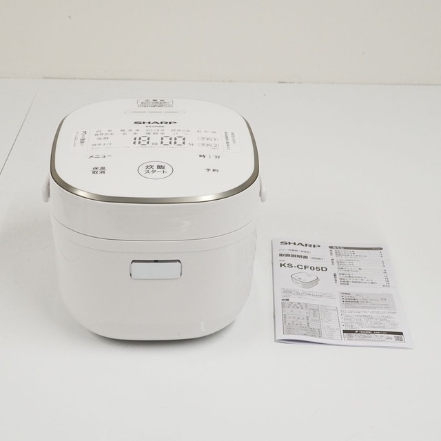SHARP 炊飯器 新品 KS-CF05D-W 0.54L 3合炊き ホワイト系 ジャー炊飯器 シャープ KR V0251 | ウィット 鉄道忘れ物 販売 ブランド傘 カメラ イヤホン