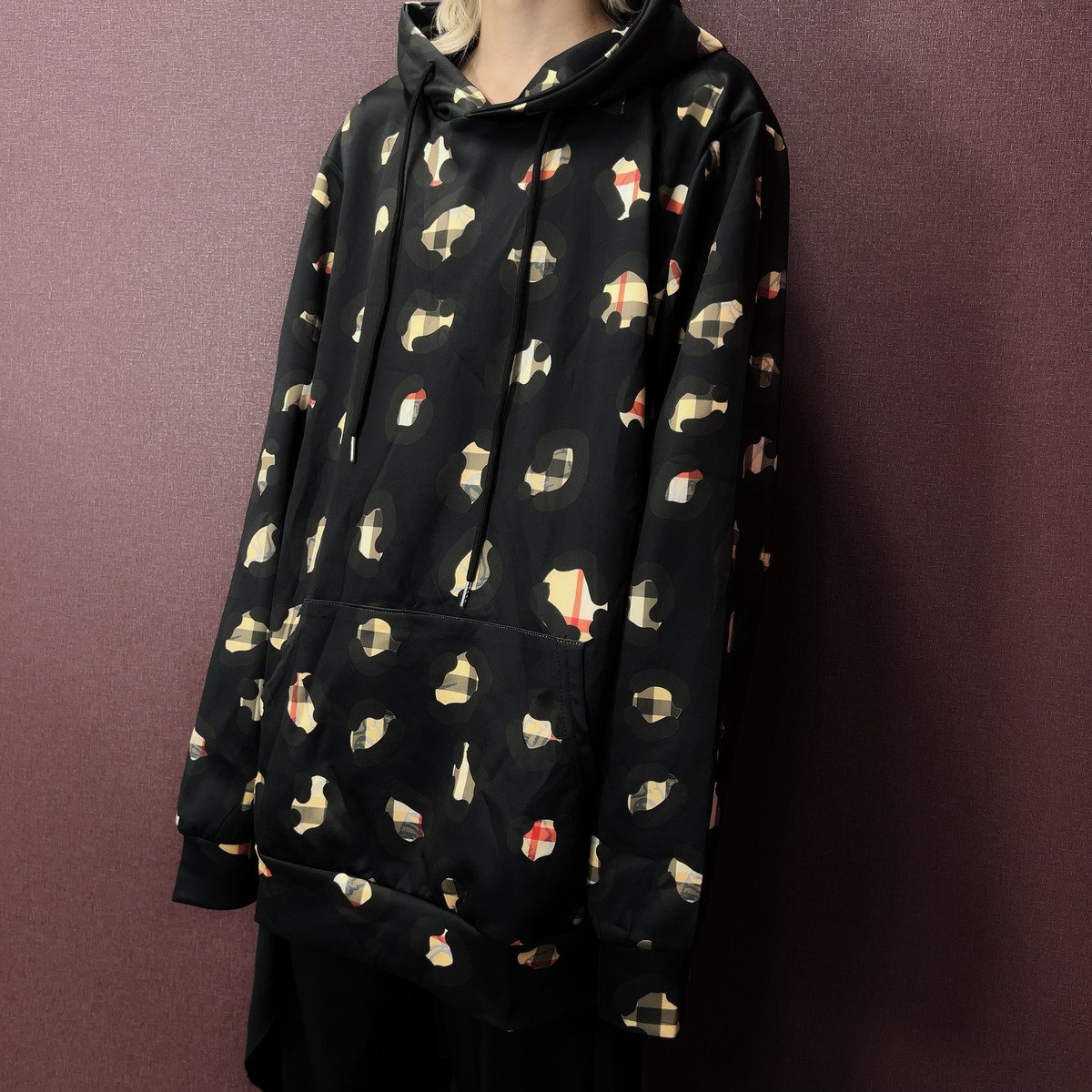 LEOPARD×CHECKERED PULLOVER PARKA | NIER CLOTHING