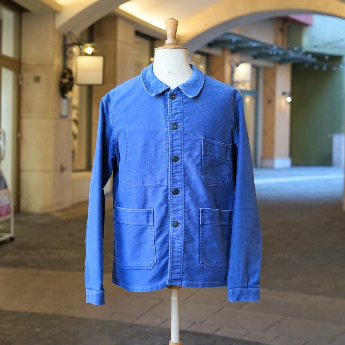 OLD ADOLPHE LAFONT BLUE MOLESKIN JACKET | STRAYSHEEP ONLINE