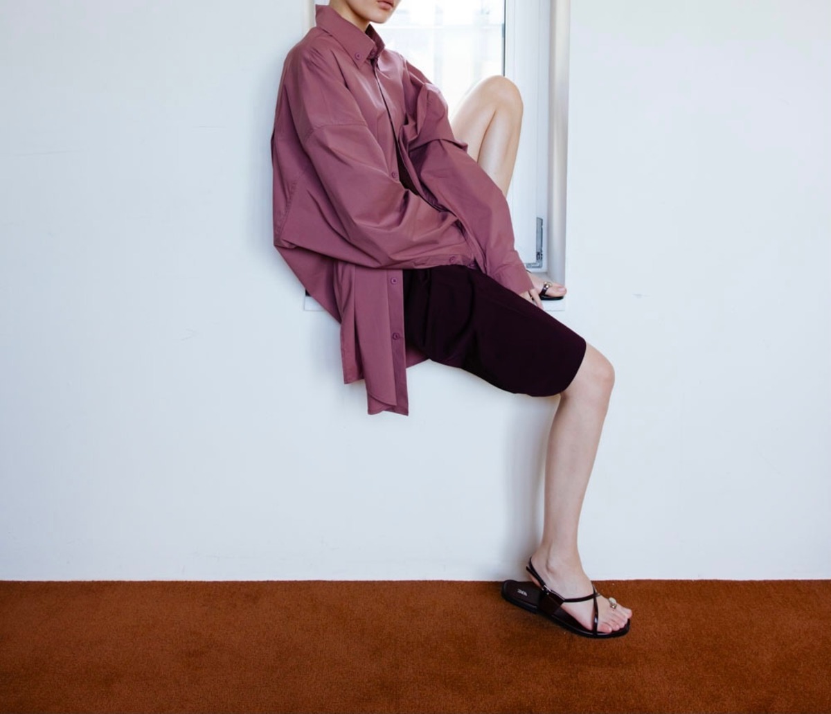 Studio Doe／Classic Drop Shoulder Shirts（PINK） | polne