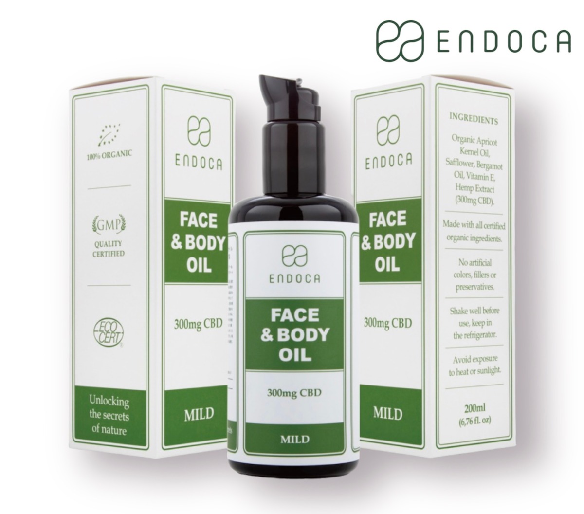 endoca - Face ＆ Body Oil 300mg CBD | en