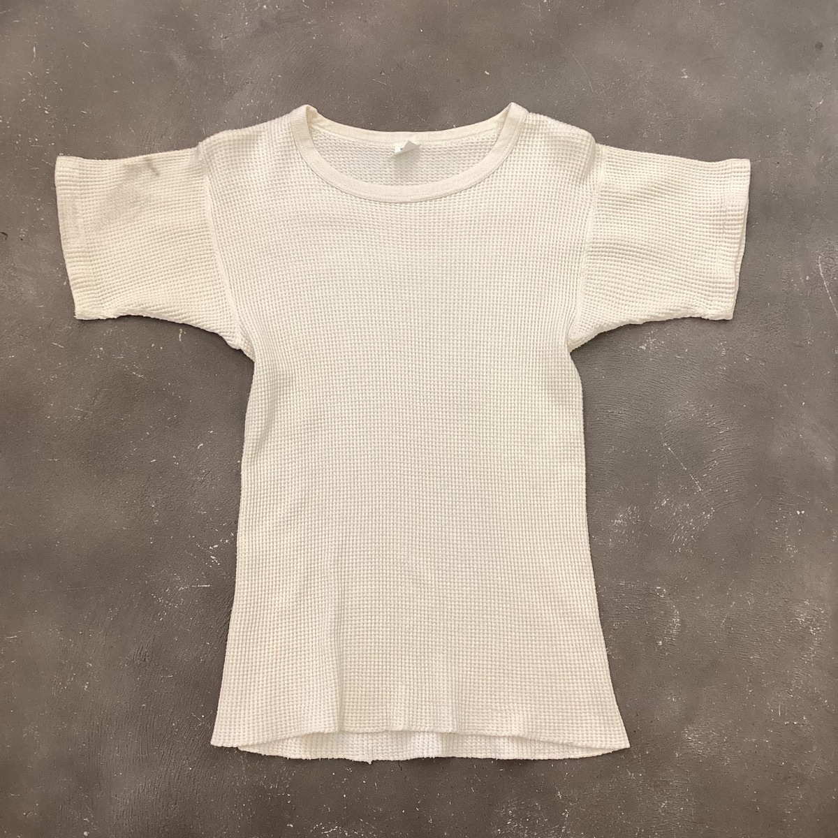 80s Pelham 100% Cotton S/S Thermal Cut & Sew 60年代 ペルハム 無地 半袖 コットン サーマル ...