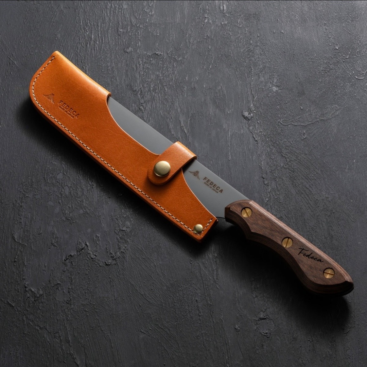 FEDECA 三徳包丁用レザーケース キャメル 【 大 】フェデカ | Natural Life Style sabi