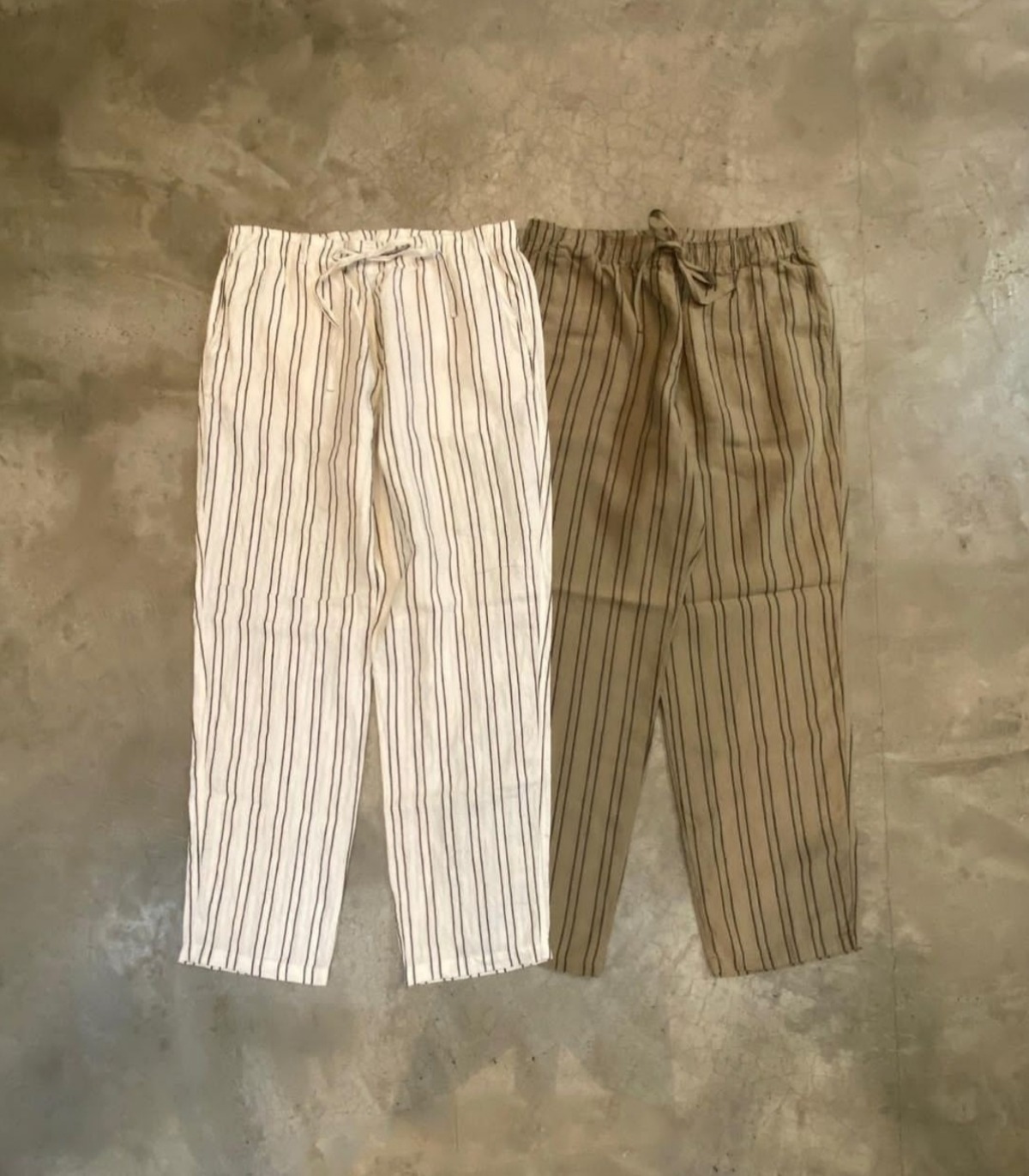 WAX Linen stripe easy pants | KGS outdoor