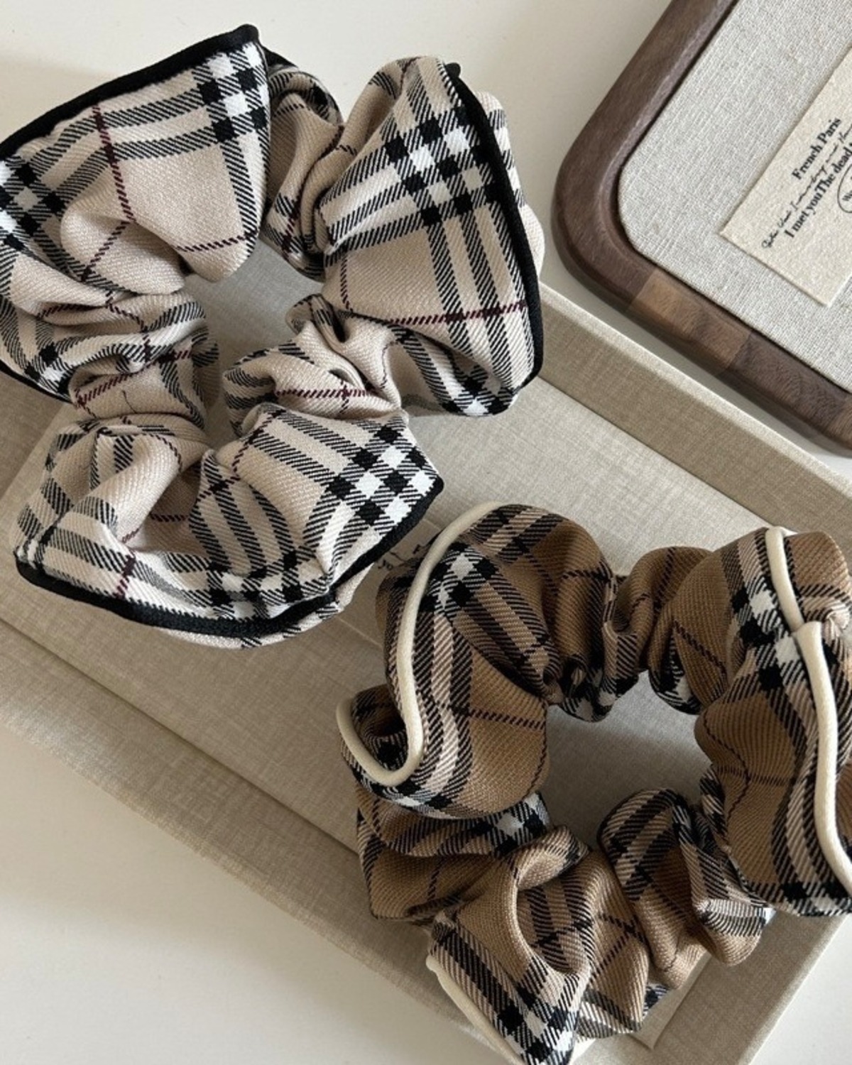 《即納》tartan check chouchou | JOAH