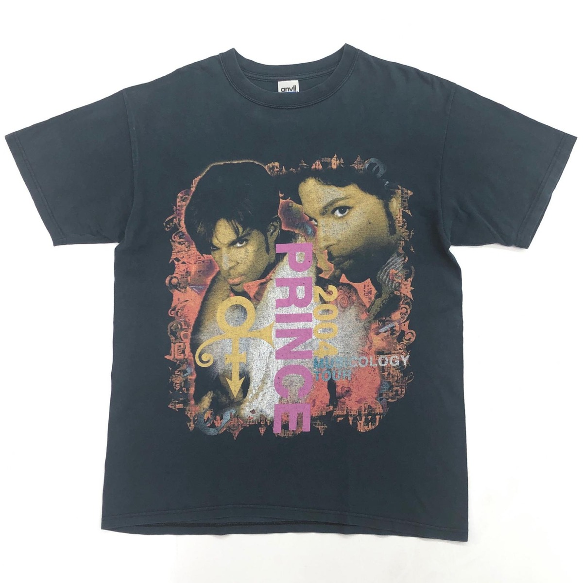 ANVIL アンビル PRINCE MUSICCOLOGY TOUR 2004 半袖Tシャツ ブラック | 古着屋 EAGLEBASE
