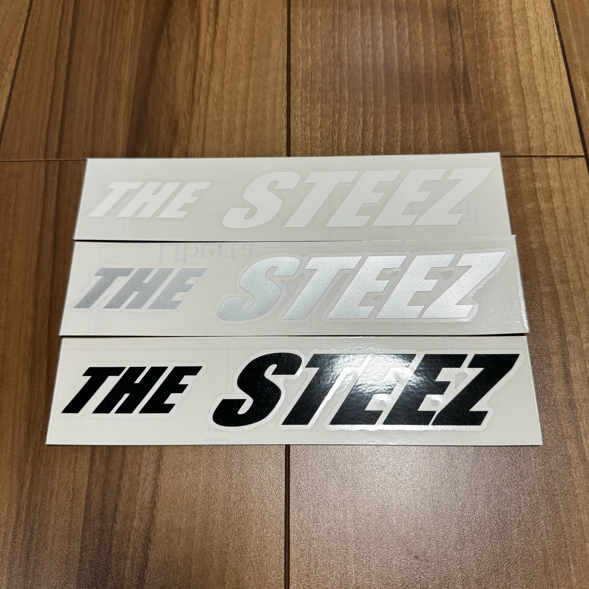 アウトレット THESTEEZステッカー 200mm ホワイト シルバー ブラック | THE STEEZ