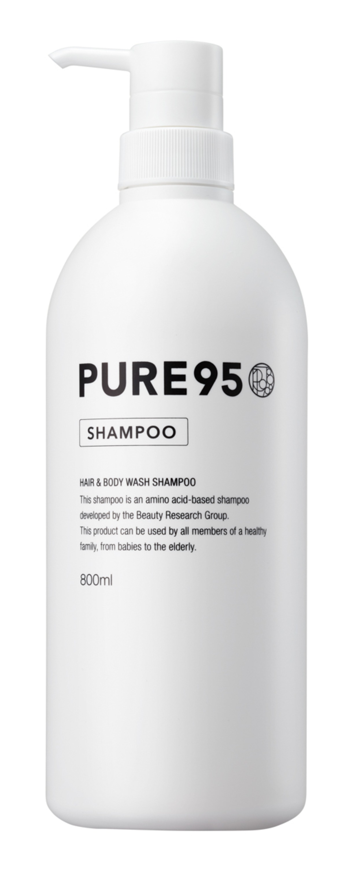 PURE95 シャンプー 【無香料・ノーマル】しっとりタイプ 800ml | Dolphin SCALP & HAIR
